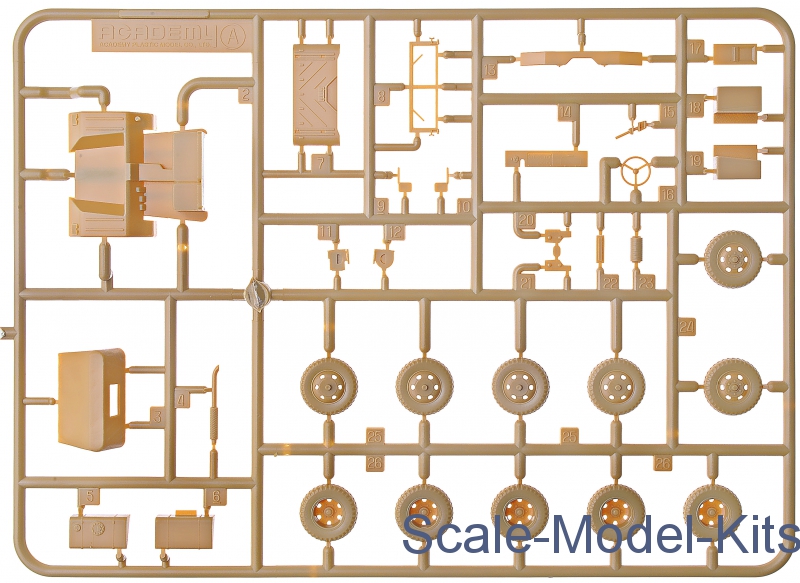 Academy - Cargo truck M35 2.5 Ton - plastic scale model kit in 1:72 ...