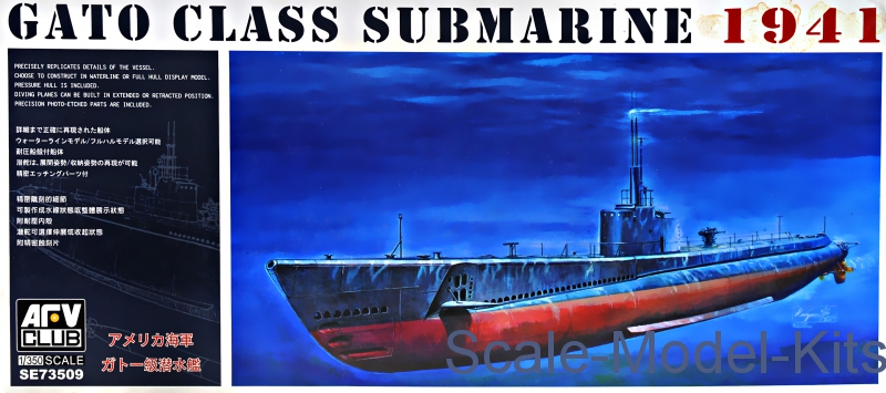 AFV-Club - Gato class submarine, 1941 - plastic scale model kit in 1: ...