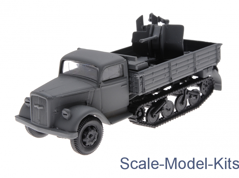 AMA - Opel Blitz Maultier with AA gun - plastic scale model kit in 1:87 ...