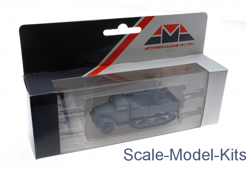 AMA - Opel Blitz Maultier with AA gun - plastic scale model kit in 1:87 ...