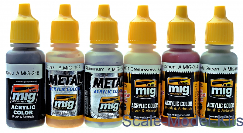 MIG (AMMO) - Smart set: King Tiger, interior color, set 1 (Takom) A-MIG ...