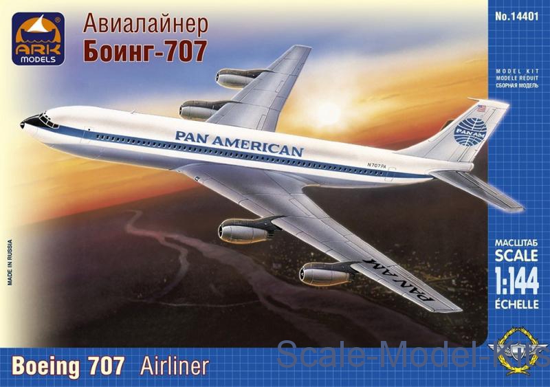 Boeing 707 airliner-ARK Models plastic scale model kit in 1:144 scale ...