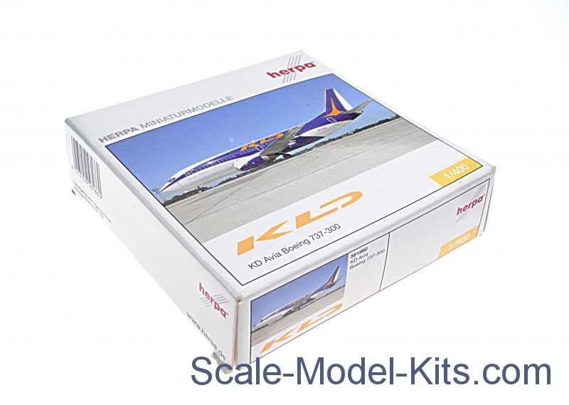 Herpa - Boeing 737-300 KD Avia - plastic scale model kit in 1:400 scale ...