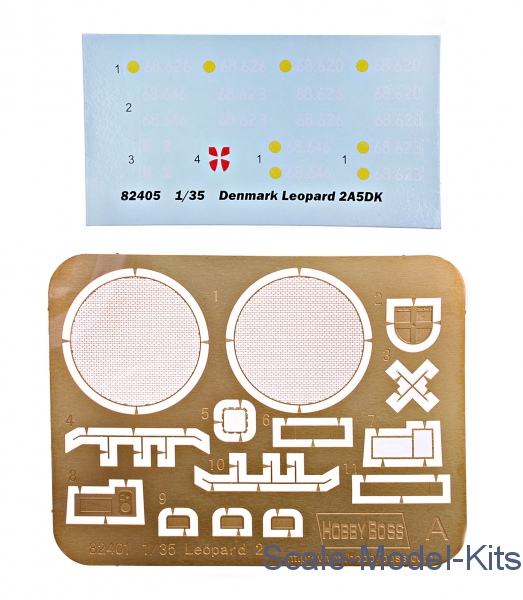 Hobby Boss - Danish Leopard 2A5DK Tank - plastic scale model kit in 1: ...
