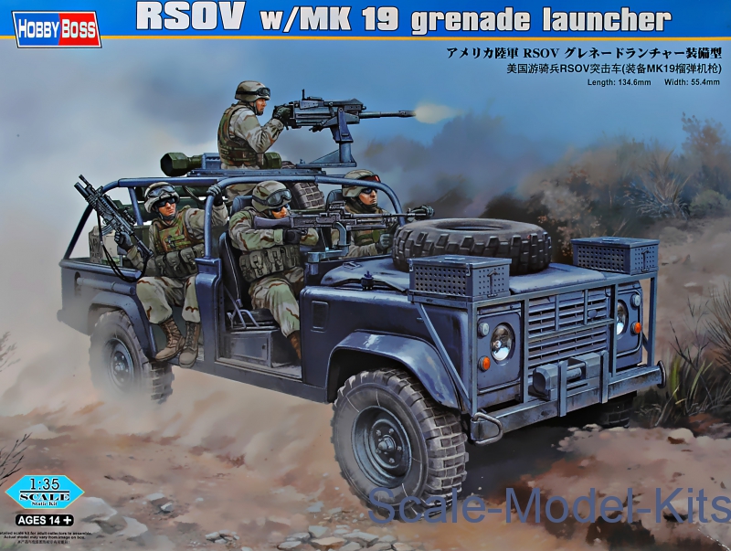 Hobby Boss - RSOV w/MK 19 grenade launcher - plastic scale model kit in ...