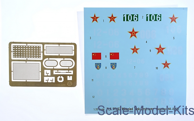 Hobby Boss - PLA PTL02 Wheeled Tank Destroyer - plastic scale model kit ...