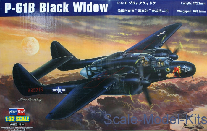 Hobby Boss - P-61B Black Widow - plastic scale model kit in 1:32 scale (HB83209)//Scale-Model ...