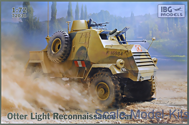 Otter Light Reconnaissance Car-IBG Models plastic scale model kit in 1: ...