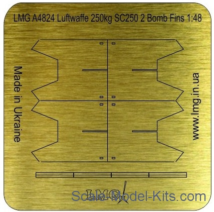 Laser Model Graver - Luftwaffe 250kg SC250 2 Bomb Fins - plastic scale ...