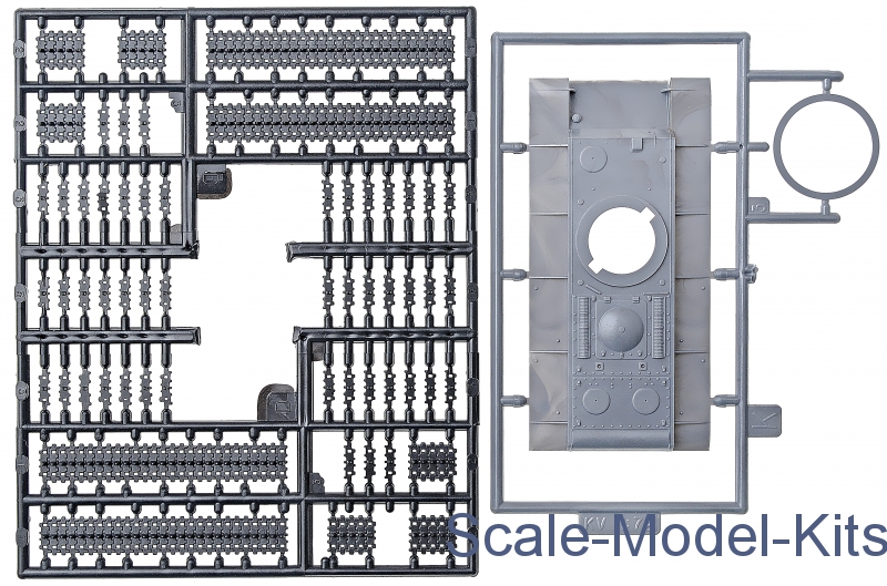 KV-1 WWII Soviet heavy tank-PST plastic scale model kit in 1:72 scale ...