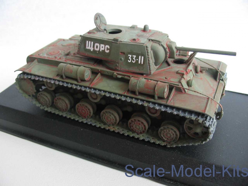 KV-1A WWII Soviet heavy tank-PST plastic scale model kit in 1:72 scale ...