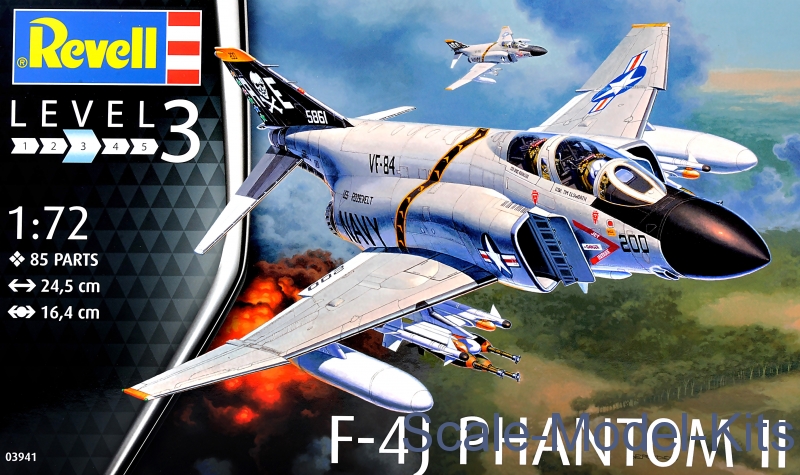 Revell F 4j Phantom Ii Plastic Scale Model Kit In 1 72 Scale