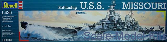 Revell - Battleship USS Missouri - plastic scale model kit in scale ...