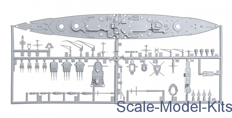 Revell - Battleship Scharnhorst - plastic scale model kit in 1:1200 ...