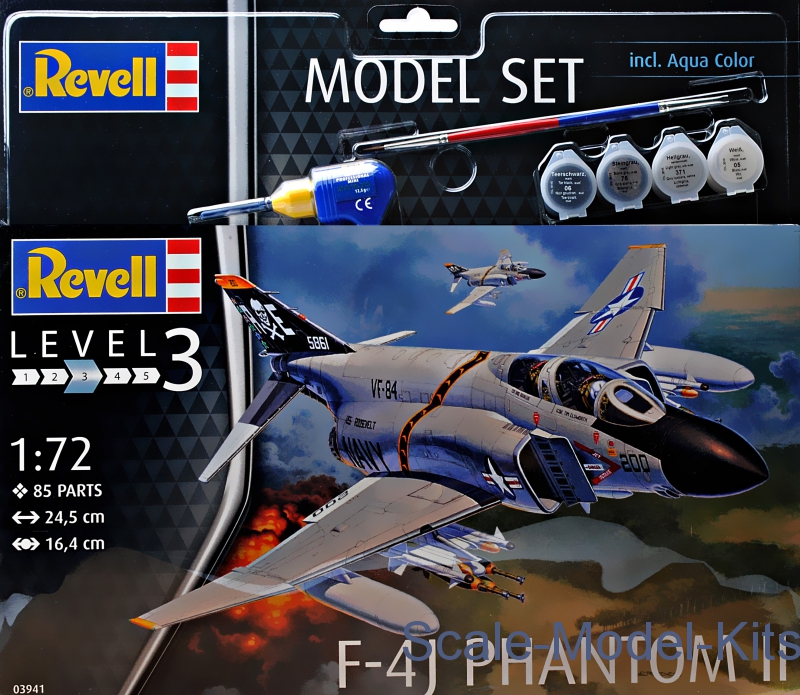 Revell T Set F 4j Phantom Ii Plastic Scale Model Kit In 1 72