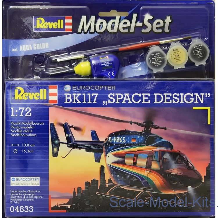 Revell - Gift set Eurocopter BK 117 'Space Design' - plastic scale ...