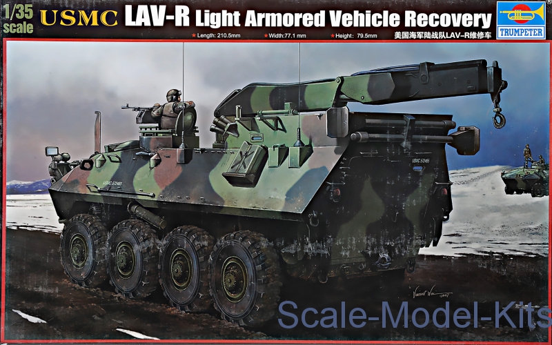 Trumpeter - USMC LAV-R Light Armored vehicle recovery - plastic scale ...