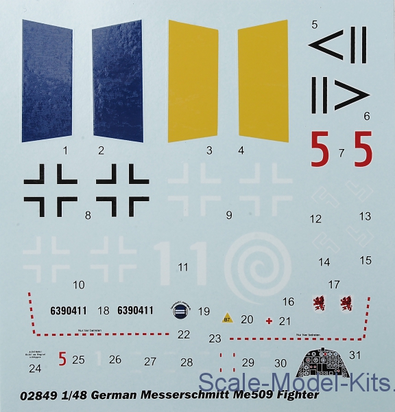 Trumpeter - Messerschmitt Me-509 - plastic scale model kit in 1:48 ...