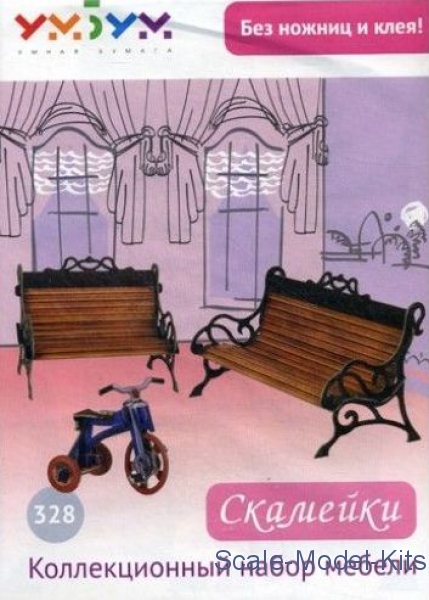 - Furniture: Benches - plastic scale model kit in scale (UB328)//Scale ...